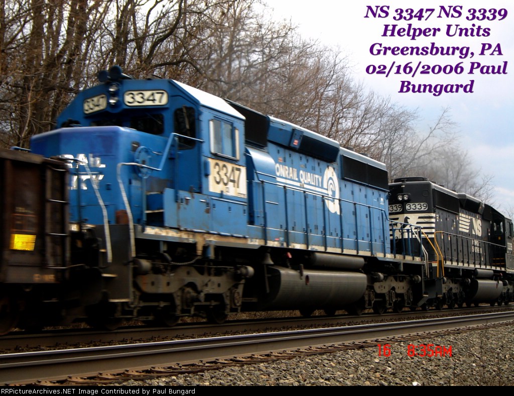 NS 3347 SD40-2 NS 3339 SD40-2 02/16/2006
